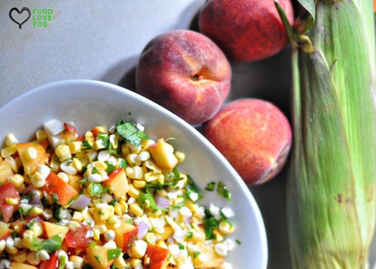 Sweet Peach Corn Salad with Honey Lime Vinaigrette | Indianapolis Food ...